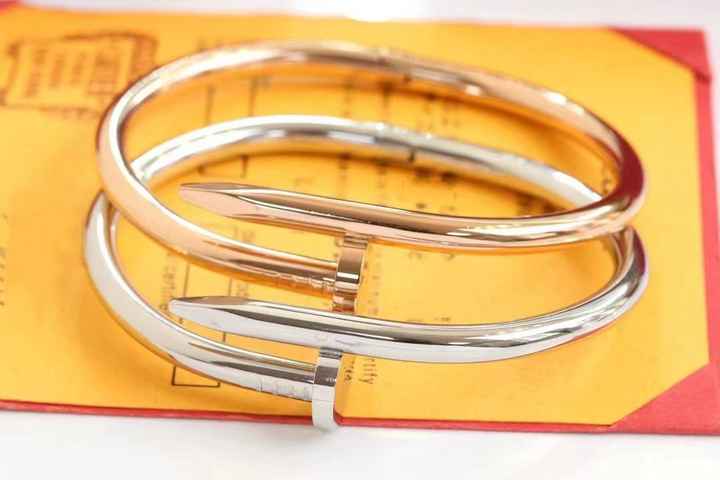Hot Luxury Designer Brand 18K Gold Plated Stainless Steel Bangle Snap ...