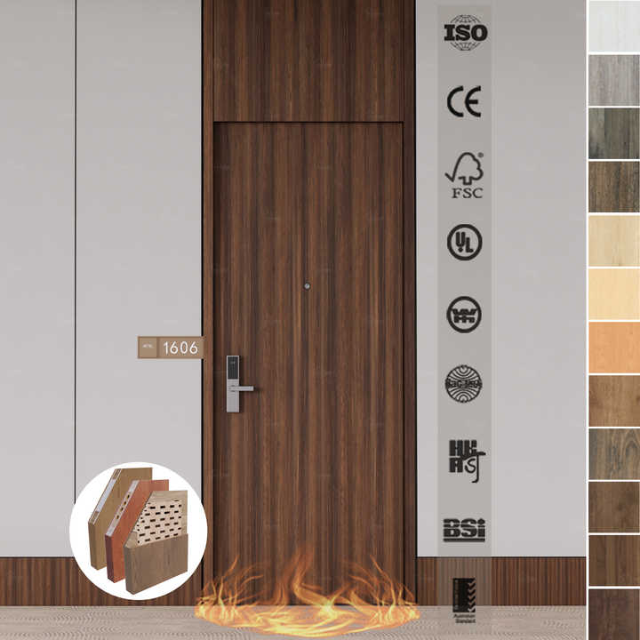 BS-EN Certified Fire Protection Door Apartment Hotel Building Modern ...