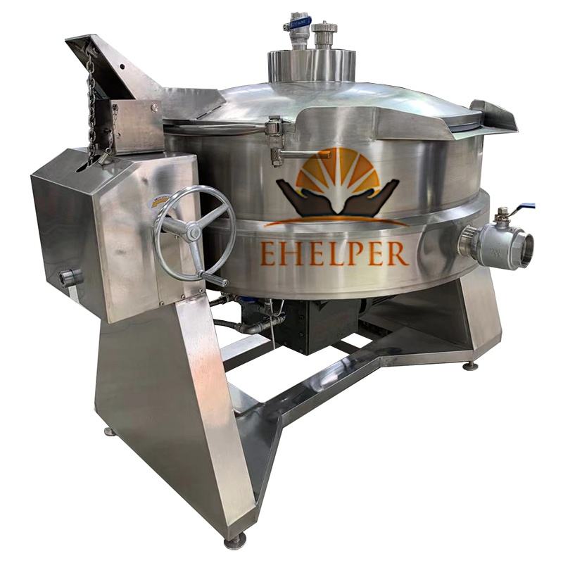 Industrial 500L Intelligent Tilt Jacketed Mixing Pot Bean Paste,jam ...