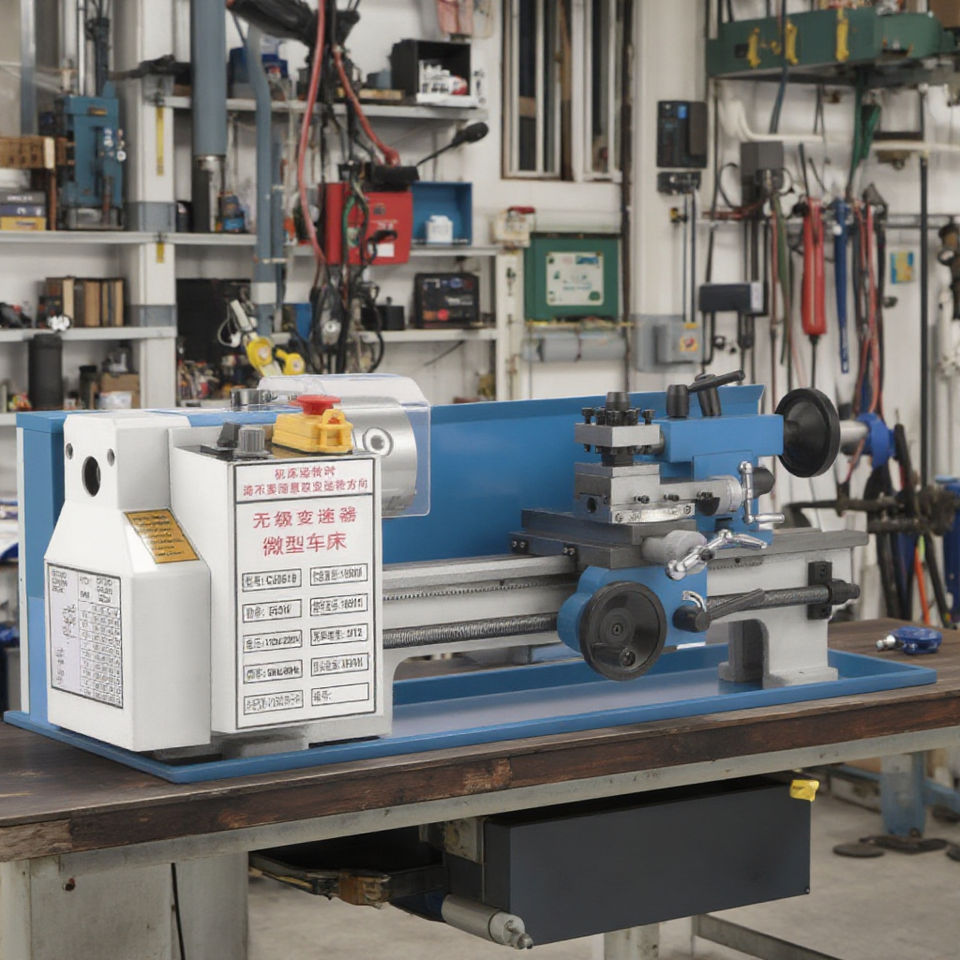 0618 Automatic Horizontal Mini Lathe 220V Versatile Machine for Metal ...
