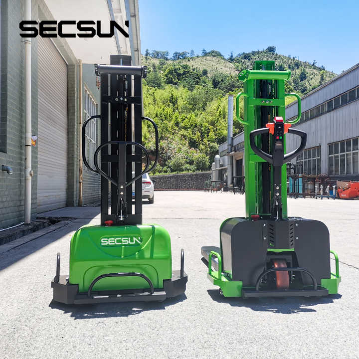 2024 Lithium Battery 24V Stacker Truck 300kg 500kg 700kg Self Loading Electric Pallet Stacker ...