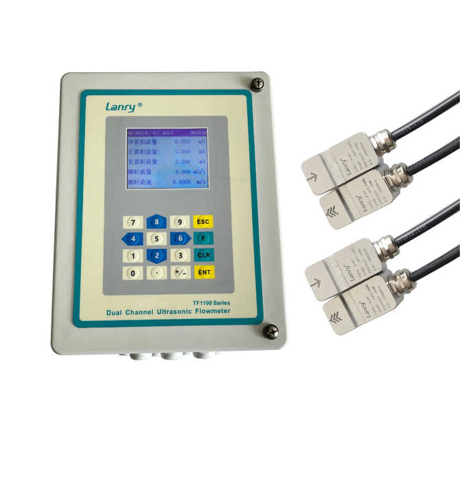 Dual Channels Transit Time Ultrasonic Flow Meter Oem - Buy Dual ...