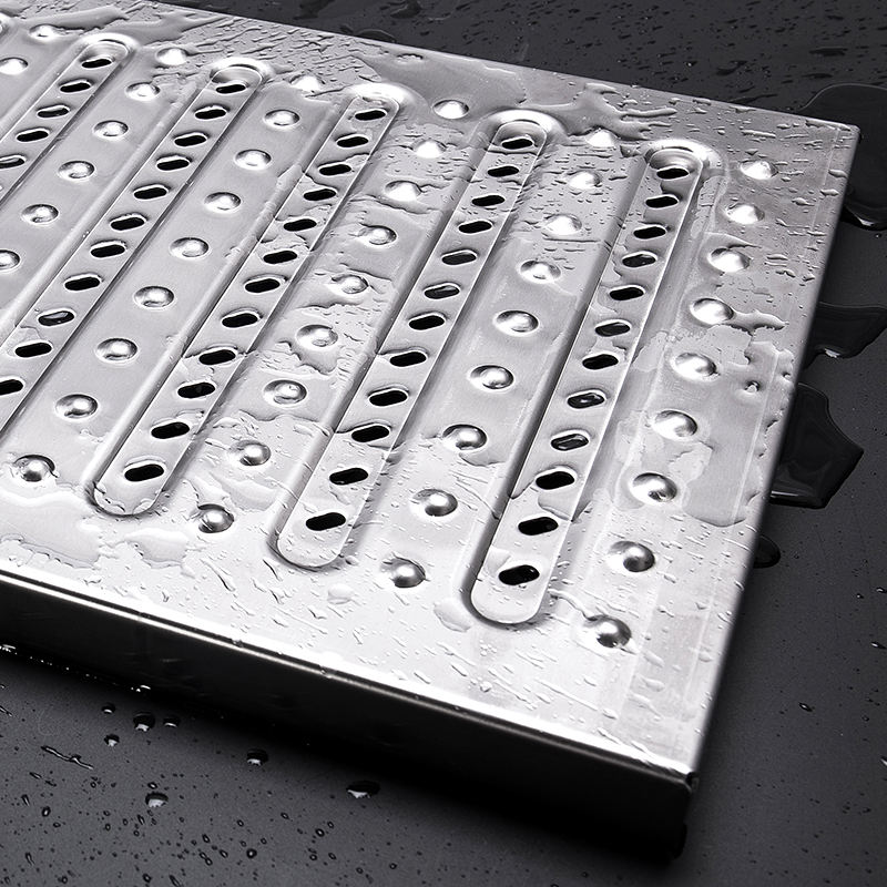 Outdoor Road Drain Cover Floor Sump Manhole Rain Trench Drain Stainless ...