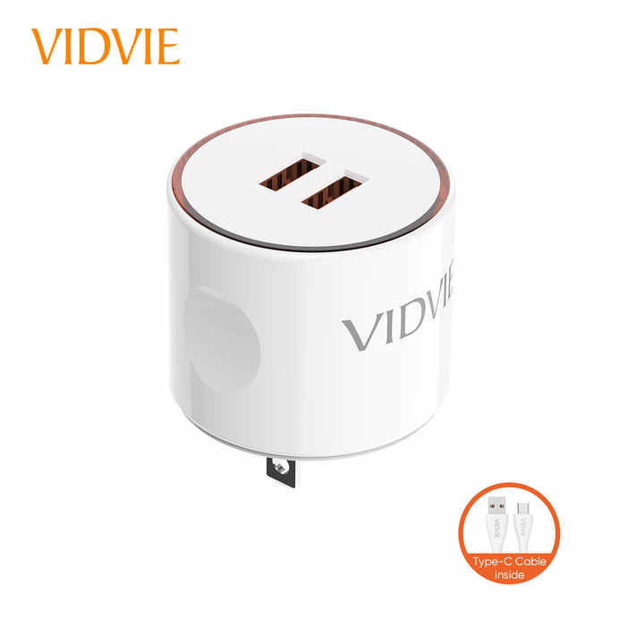 Circular USB Phone Wall Charger 5V 2.4A QC2.0 Fast Charging Adapter ...