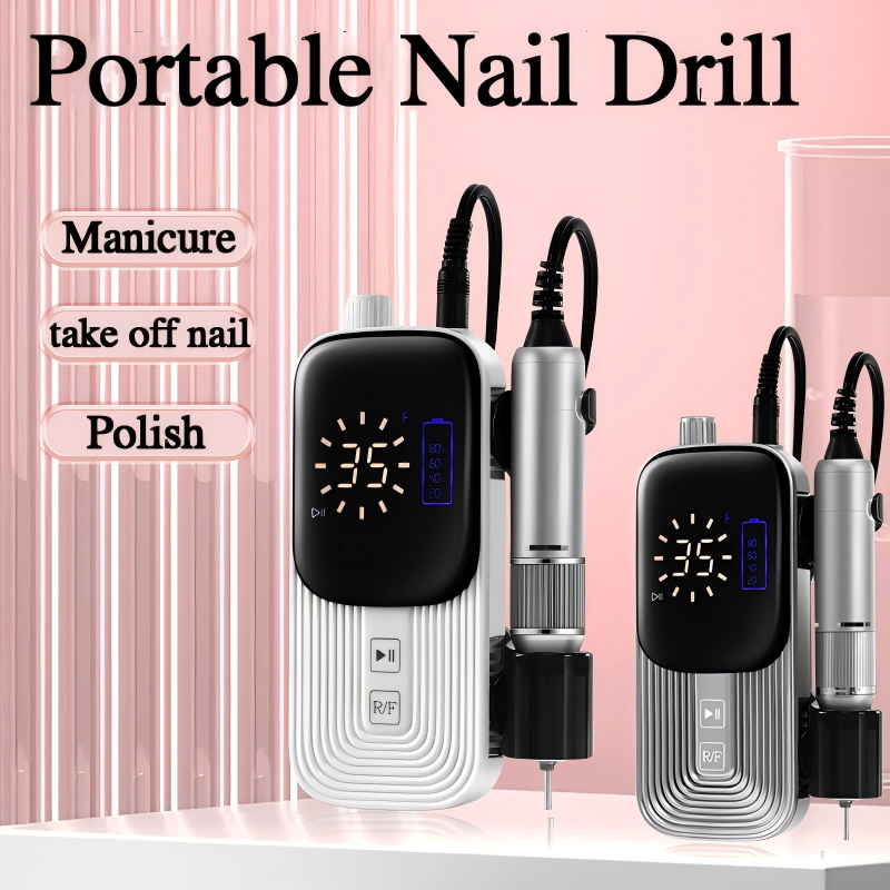 Lusha Ultra Quiet 35000RPM USB Rechargeable Portable Nail Drill ...