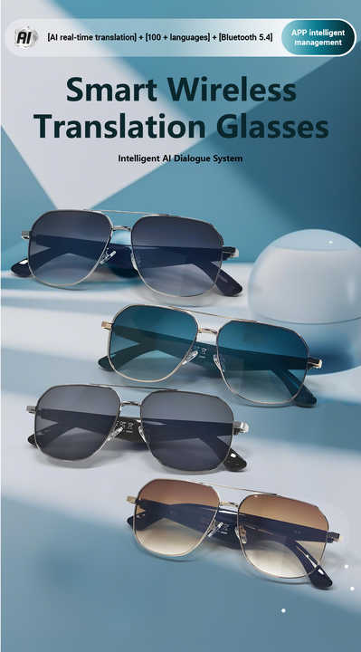 GY100 Ai Translation Glasses - Wireless Multi Language Voice Assistant