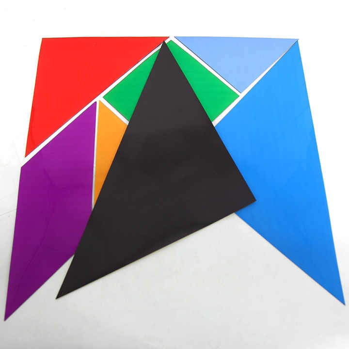 Mathematical Teaching Model Educational Plastic Tangram Puzzle Game ...