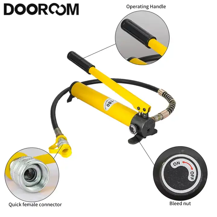 DOOROOM Hydraulic Pump CP-180 Hand Operated Pump Hydraulic Hand Manual Pump for Connecting ...