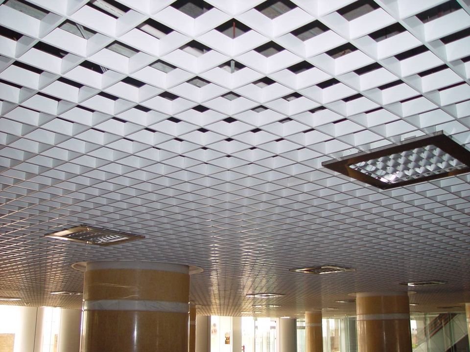 Wholesale Low Price Fireproof Mould Proof Aluminum Grid Ceiling Flame ...