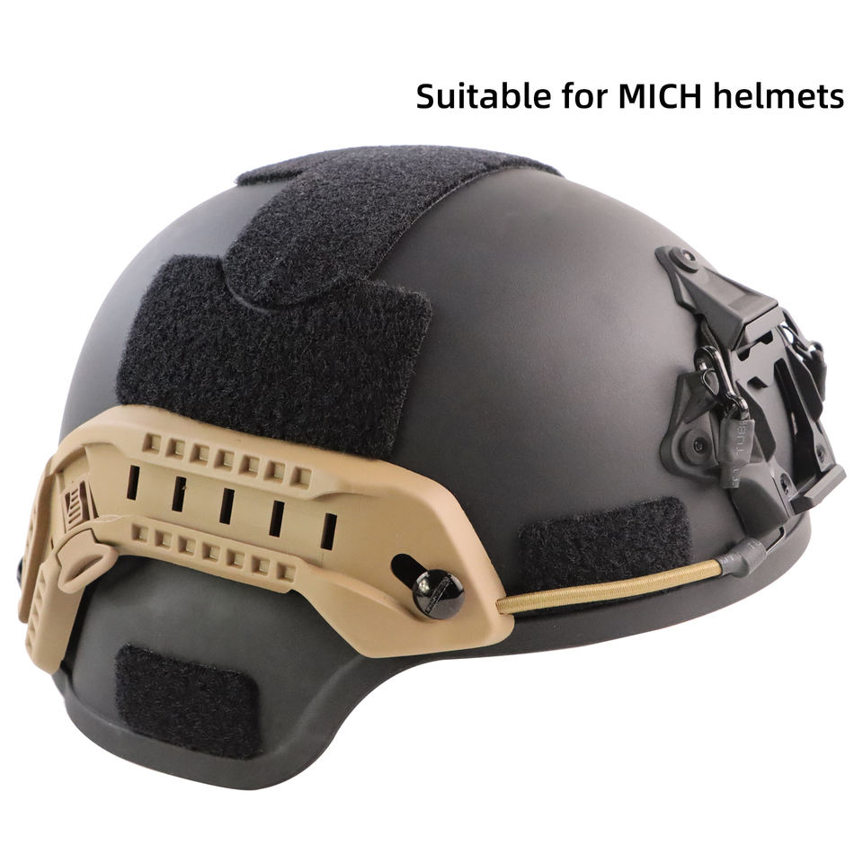 Nylon Khaki ACH ARC Light Helmet with Side Rails for Children's Riding ...