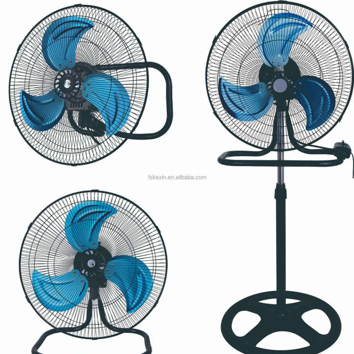 18 Inch Electric Floor Stand Fan With Metal Blades - Commercial Use