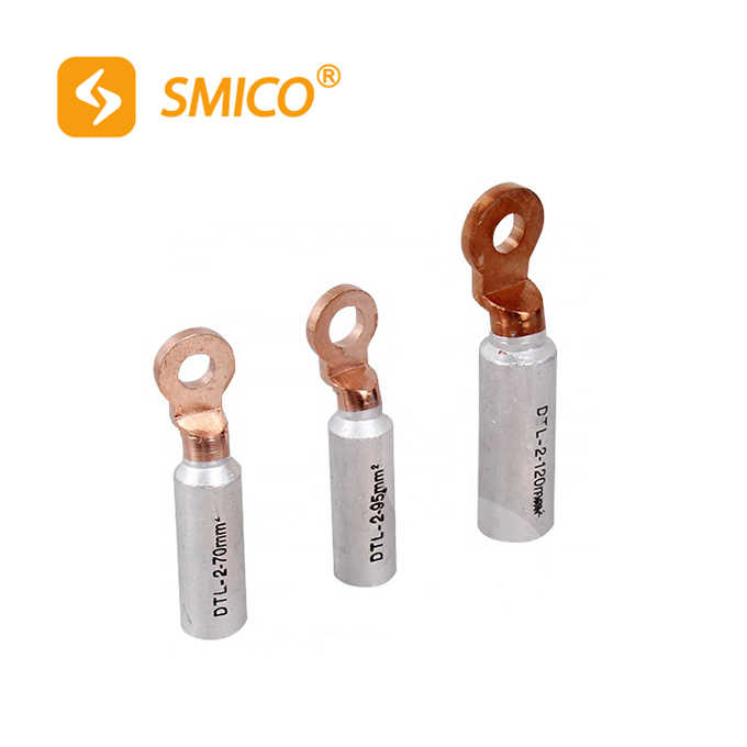 SMICO DTL-2 Cable Terminal Lugs Copper Aluminium Bimetal Cable Lug ...
