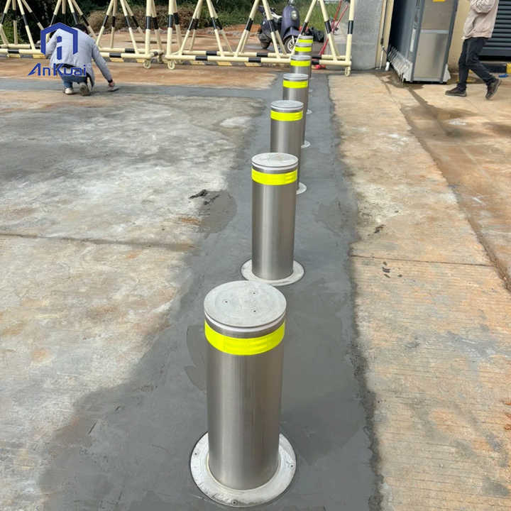 Road Traffic Column Vehicular Blocker Automatic Retractable Security ...