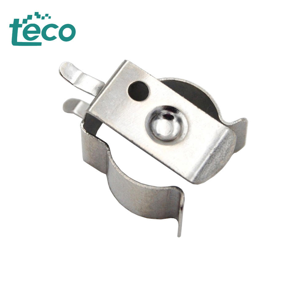 Factory custom small metal stamping SMD/SMT AAA battery holder spring ...