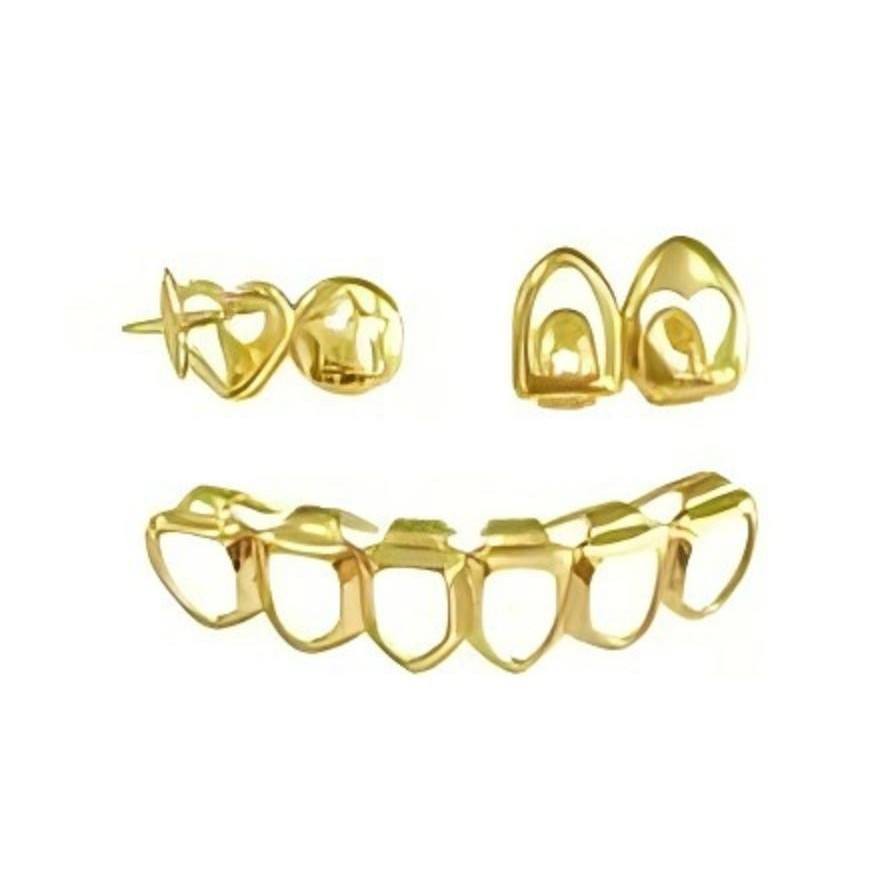 Planet and Heart-shaped Design Copper Dental Decoration, Unisex Hip-hop ...