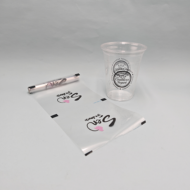 92-12oz Plastic PET Juice Coffee Cold Drink Cup With Plastic Sealing ...