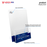 Acrylic Brochure Holder - Clear Desktop Display Stand