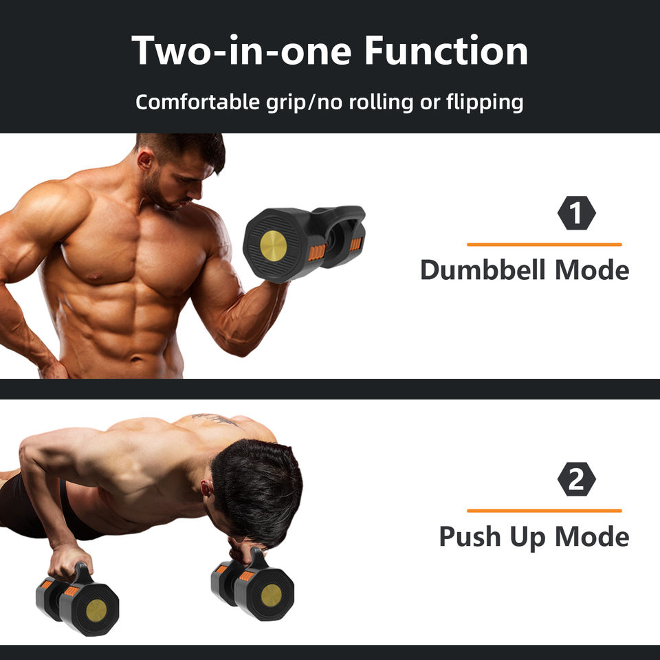 Fast Adjust Handle 25LB Durable Adjustable Dumbbell Set Quick Change ...