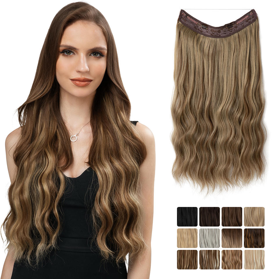 Cross-Border Trade Transparent French Curl Wig Women Thick Clip-In ...