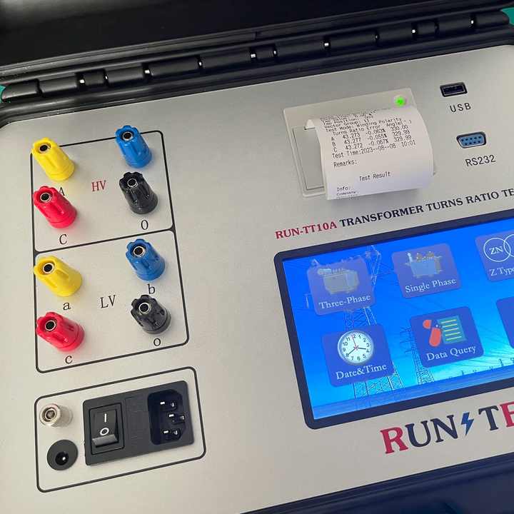 Automatic 3 Phase Transformer Turns Ratio Tester Vector Group TTR Meter ...