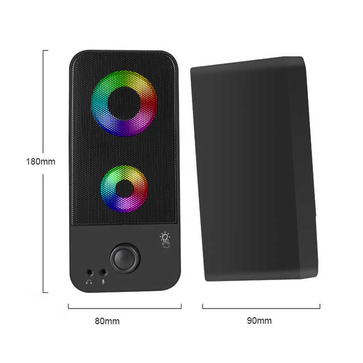 New Model X9 Microphone and Speaker Mc Hot Sale Gaming Pc Rgb Plastic ...