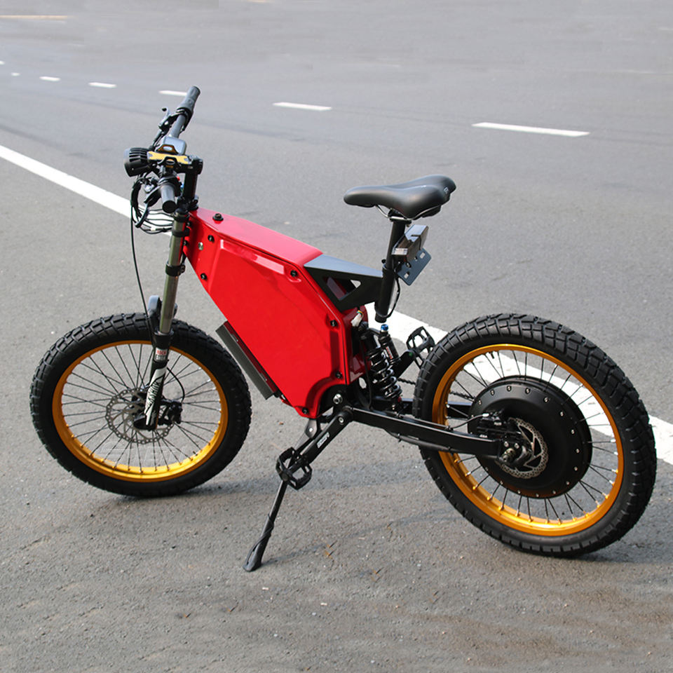 Big Power 19" Fat Tire Dirt Enduro Bike Stealth Bomber Electric E Bike ...