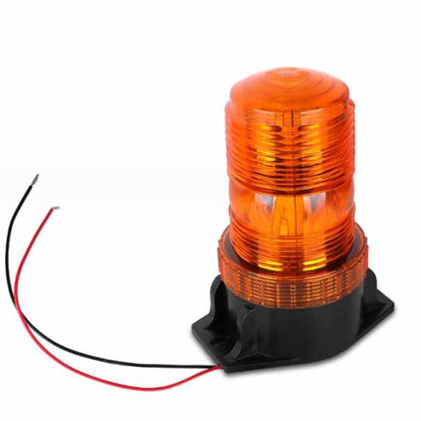 Traffic Advisor Hazard Beacon Light Lamp 24 Volt Amber LED Truck Light