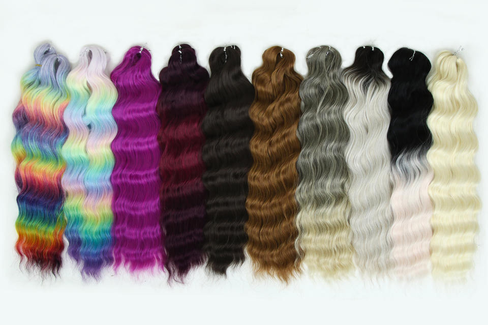 Factory Ariel Anna Jessica Brazilian Manasi Deep Wave Crochet Synthetic ...