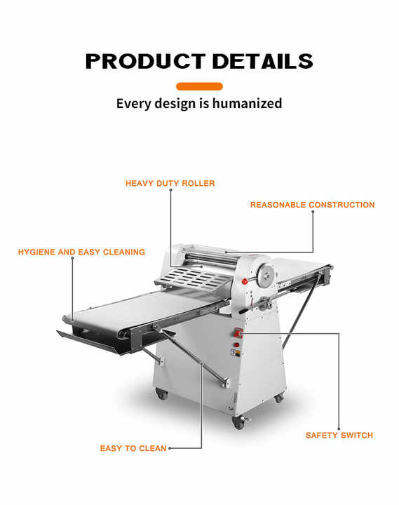 New Commercial Automatic Dough Dispenser Roller Dough Sheeter Pizza ...