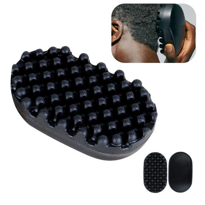 Hair Sponge Rubber for Natural Afro Wave Barber Hair Brush