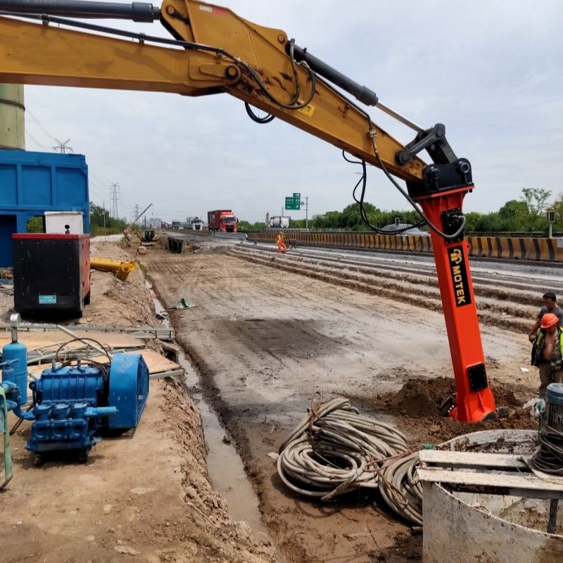MOTEK Soil Stabilization System Excavator Mixing Head with Motor Pump ...