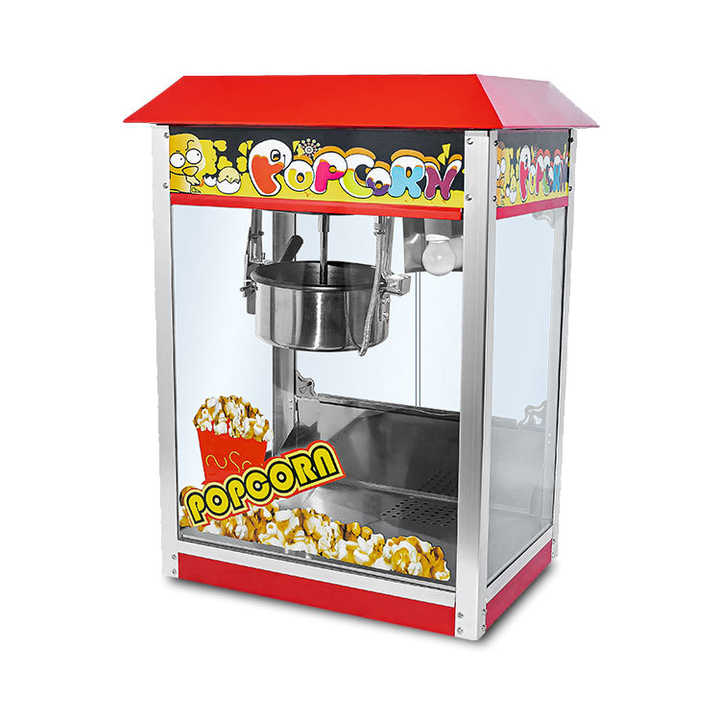 Red Roof Commercial Electric Pop Corn Making Maker Customized Popcorn ...
