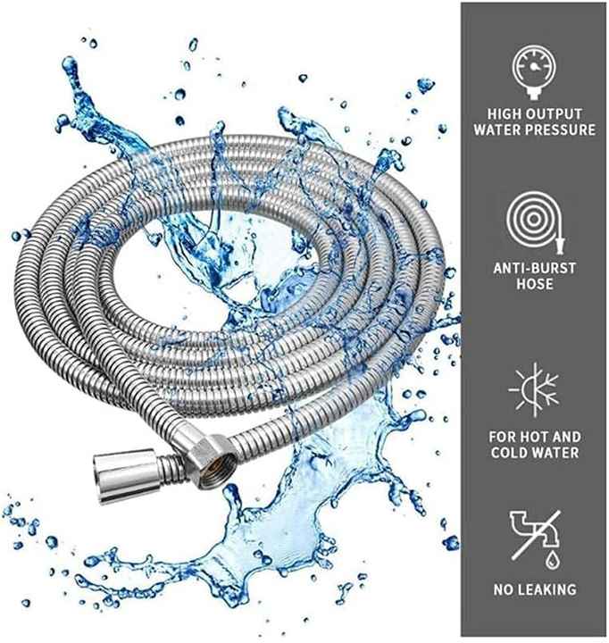 Stainless Steel 304 Spiral Water Shower Hose Flexible Metal Hose Pipe ...