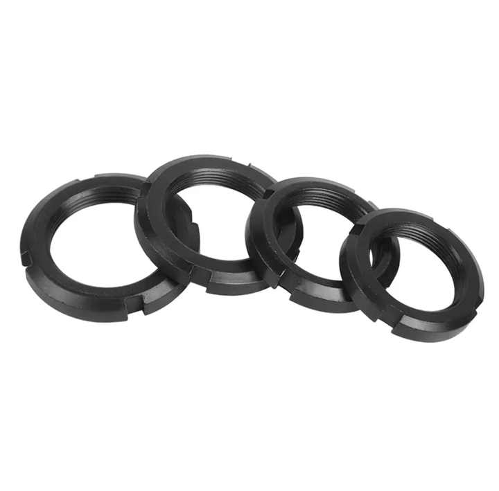 M10-M300 Retaining Nut with Four-Slot Locking Cap Zinc Plated Coarse ...