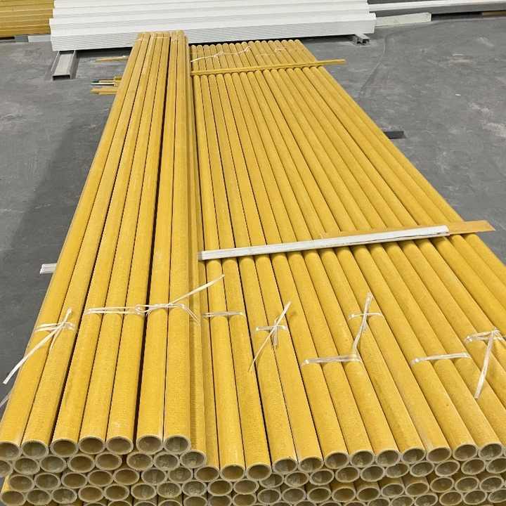 High Strength FRP Fiberglass Round Tube Pultrusion FRP Round Pipe ...