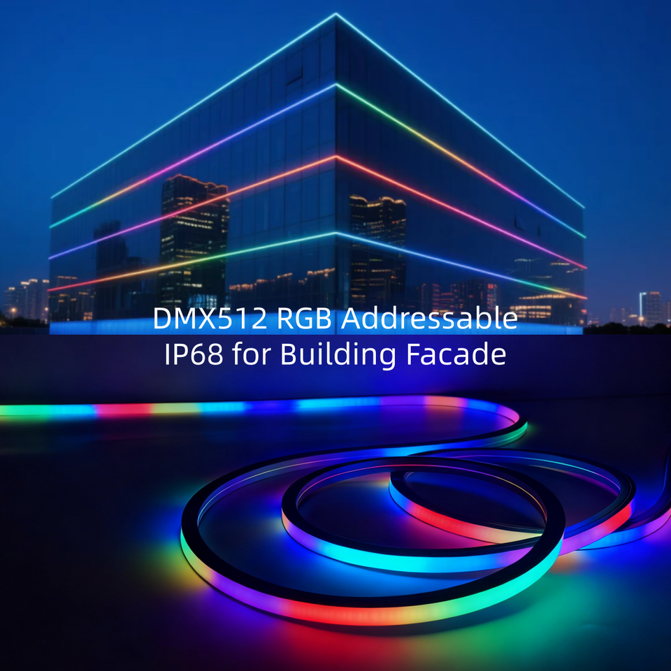 24V Smart Magic Addressable Neon Flex IP68 Flexible RGB Dream Color W20 ...
