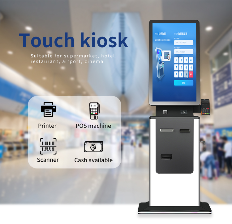 Hotel Key Card Dispenser Kiosk - 10.1 Inch Self Service