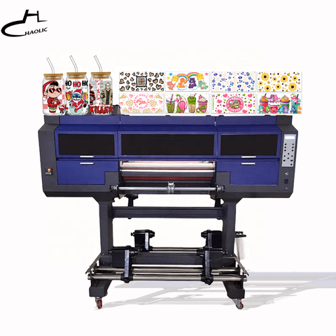 Haolic A3 Pink UV DTF Printer with Laminator - Dual XP600 Heads, Roll ...