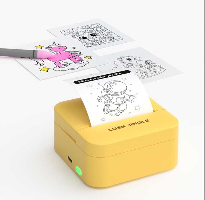 LUCK JINGLE Bluetooth Sticker Printing Machine for Retro Photo Label ...