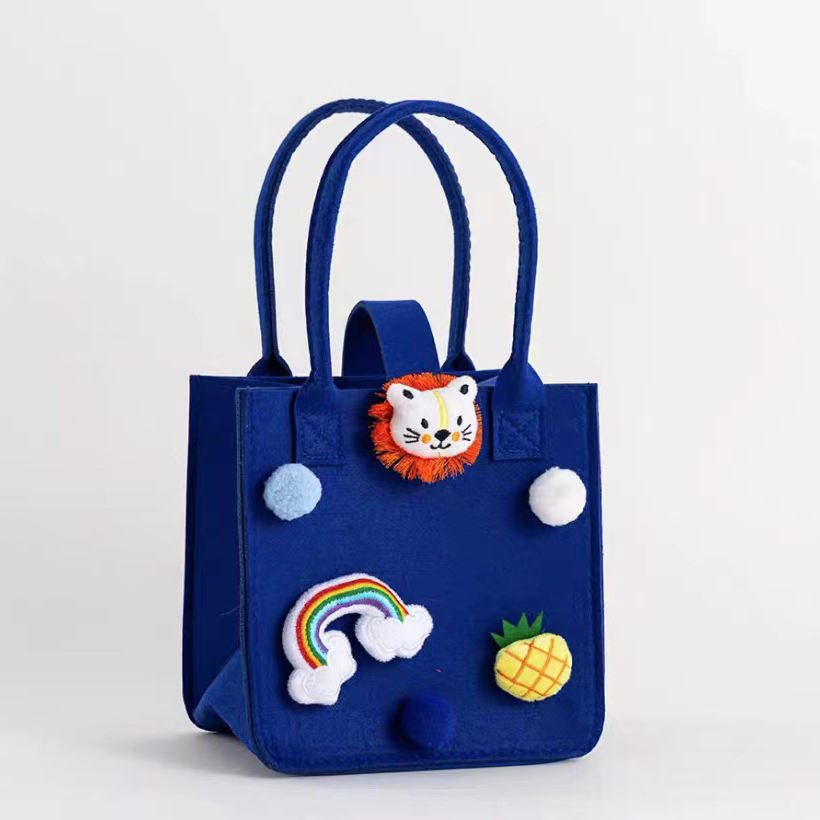Portable Custom Printed Cartoon Felt Tote Bag, Suitable for Party Gift ...