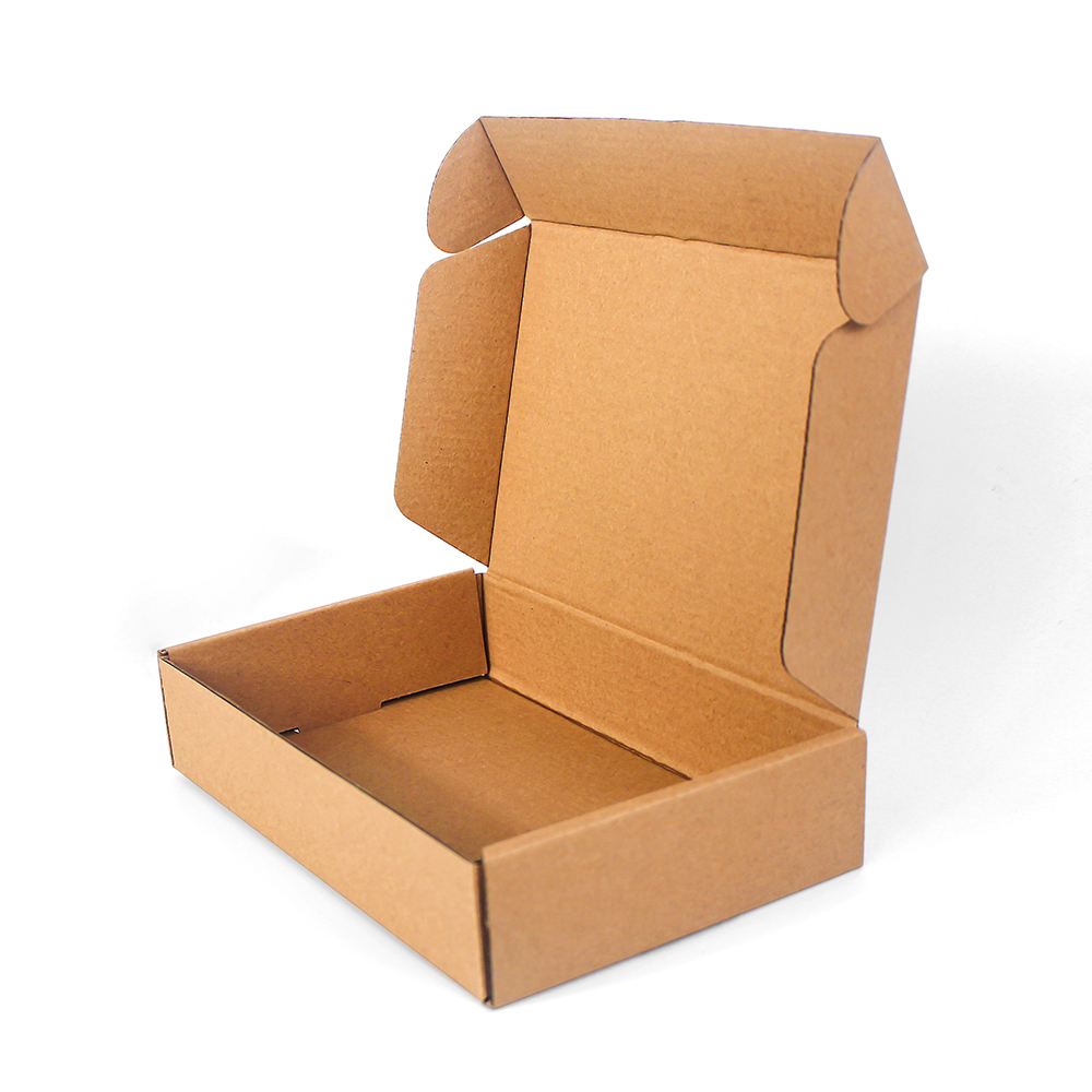 Recycle custom carton packaging corrugated plain mailer box kraft paper shipping box