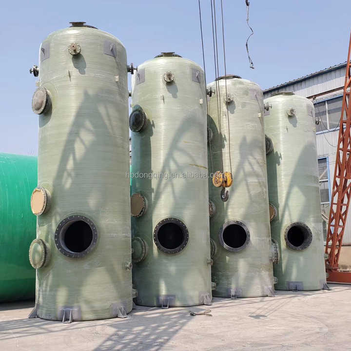Welded Fiberglass Purification Tower Frp Absorption Tower Corrosion ...