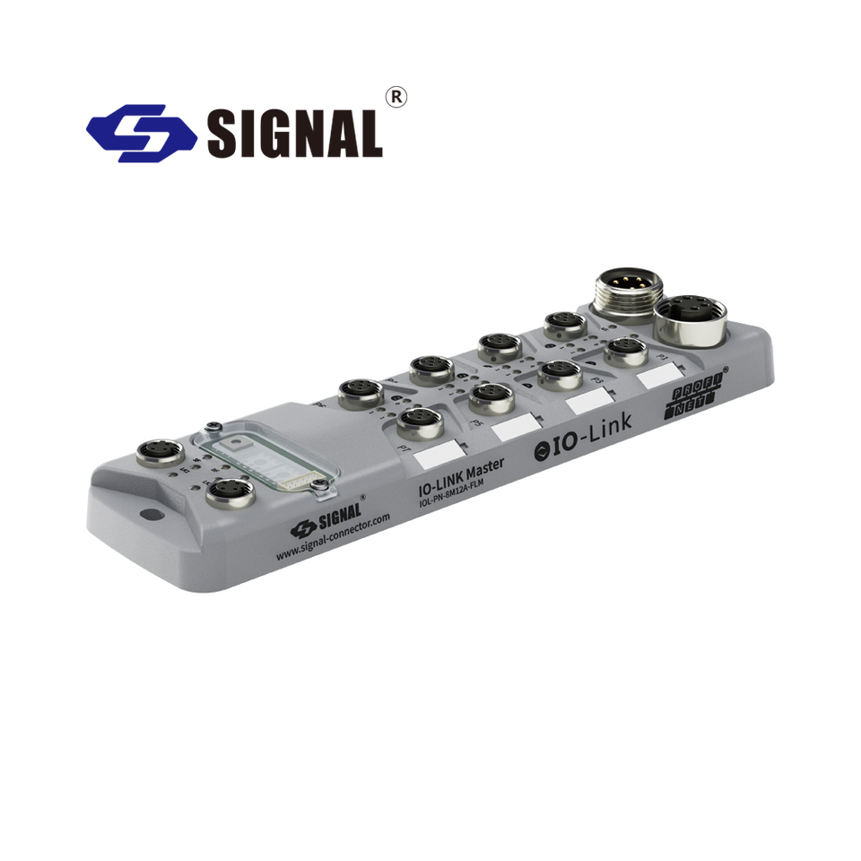 IO-Link Master Hub 8 Hole M12 Acodeconnector Profinet Ethercat PLC 7/8 ...