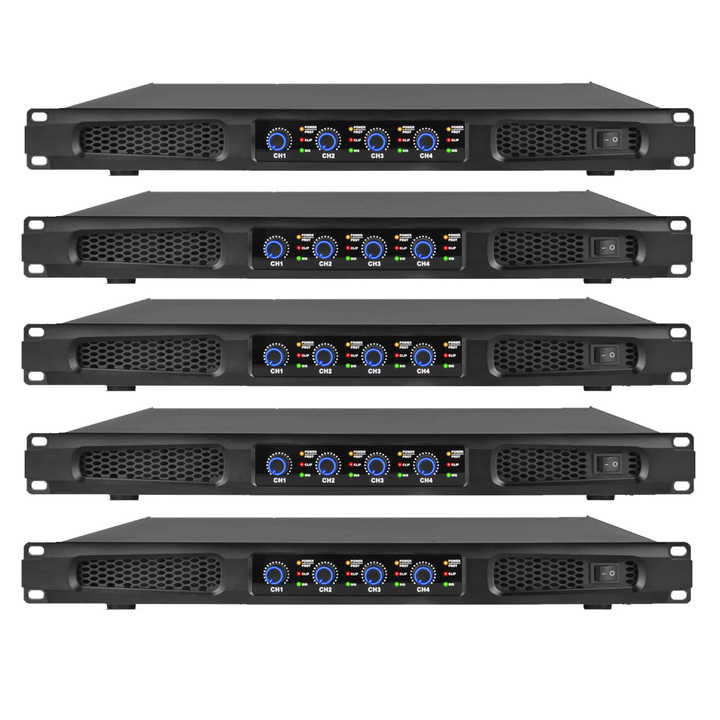 4 Channel 5200W Power Amplifier - Drive 12", 10", 8" Speakers