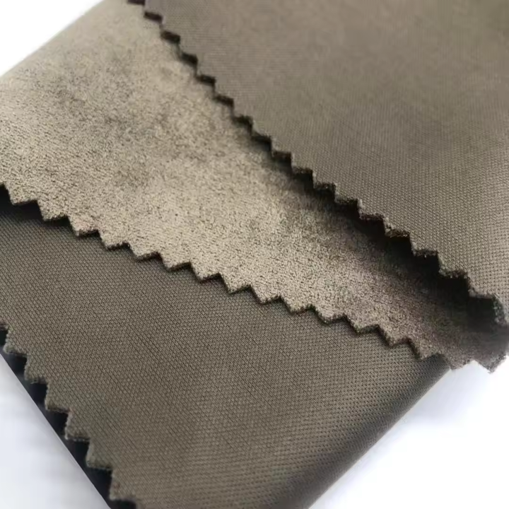 Spandex / Polyester Suede Fabric Scuba Suede Fabric Faux Leather ...