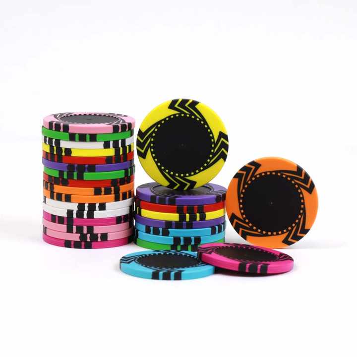 Durable 14g Clay Poker Chips with 40mm Diameter Unique EPT Leg Clay ...