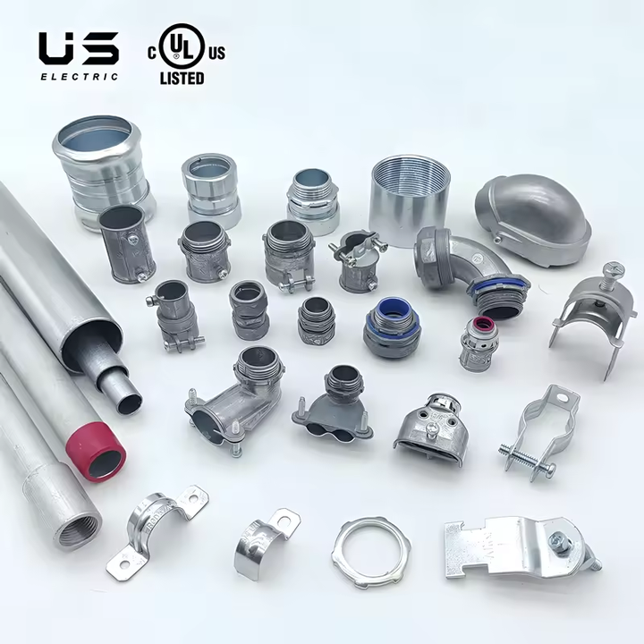 EMT Tube Accessories Electric Conduit Fittings Set Screw Type Connector EMT Electrical Pipe ...