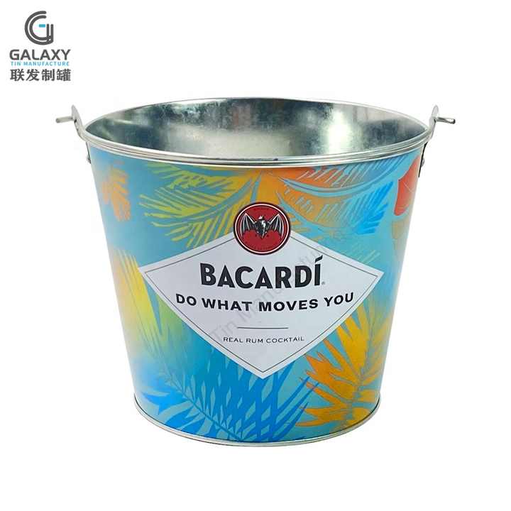 Factory Direct Bacardi Custom Logo 5QT Night Club Ice Bucket 5L Night ...