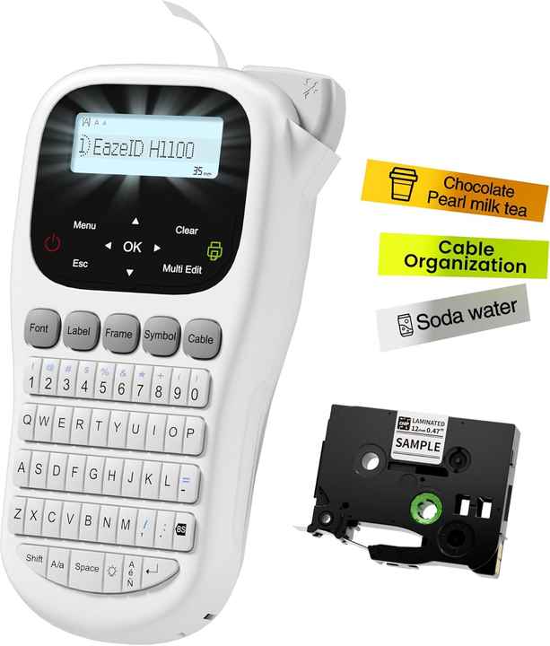 Portable H1100 Handheld Industrial Heat Transfer Label Printer 12mm ...