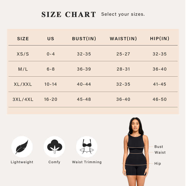 Tummy Control Shapewear - Seamless Body Shaper for Women